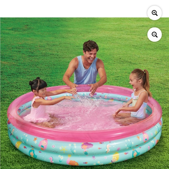 bluescape | Swim | Bluescape Pink 3ring Inflatable Kids Swimming Pool ...